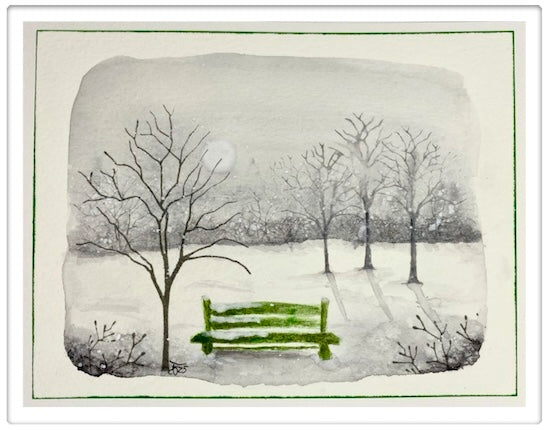 "Awaiting Spring" monochrome piece with a focal point - video tutorial ...