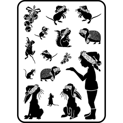 *Party Animals A6 Stamp Set by Card-io – Del Bello's Designs