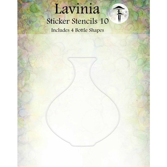 *Sticker Stencils 10, Four Bottle Shapes by Lavinia Stamps – Del Bello ...