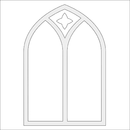*Last one!* MajeMask Church Window Stencil by Card-io – Del Bello's Designs