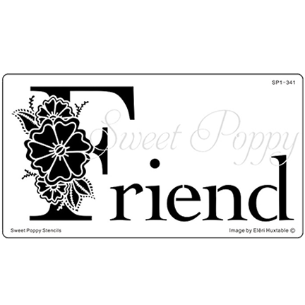 Floral Friend Stencil by Sweet Poppy Stencils – Del Bello's Designs